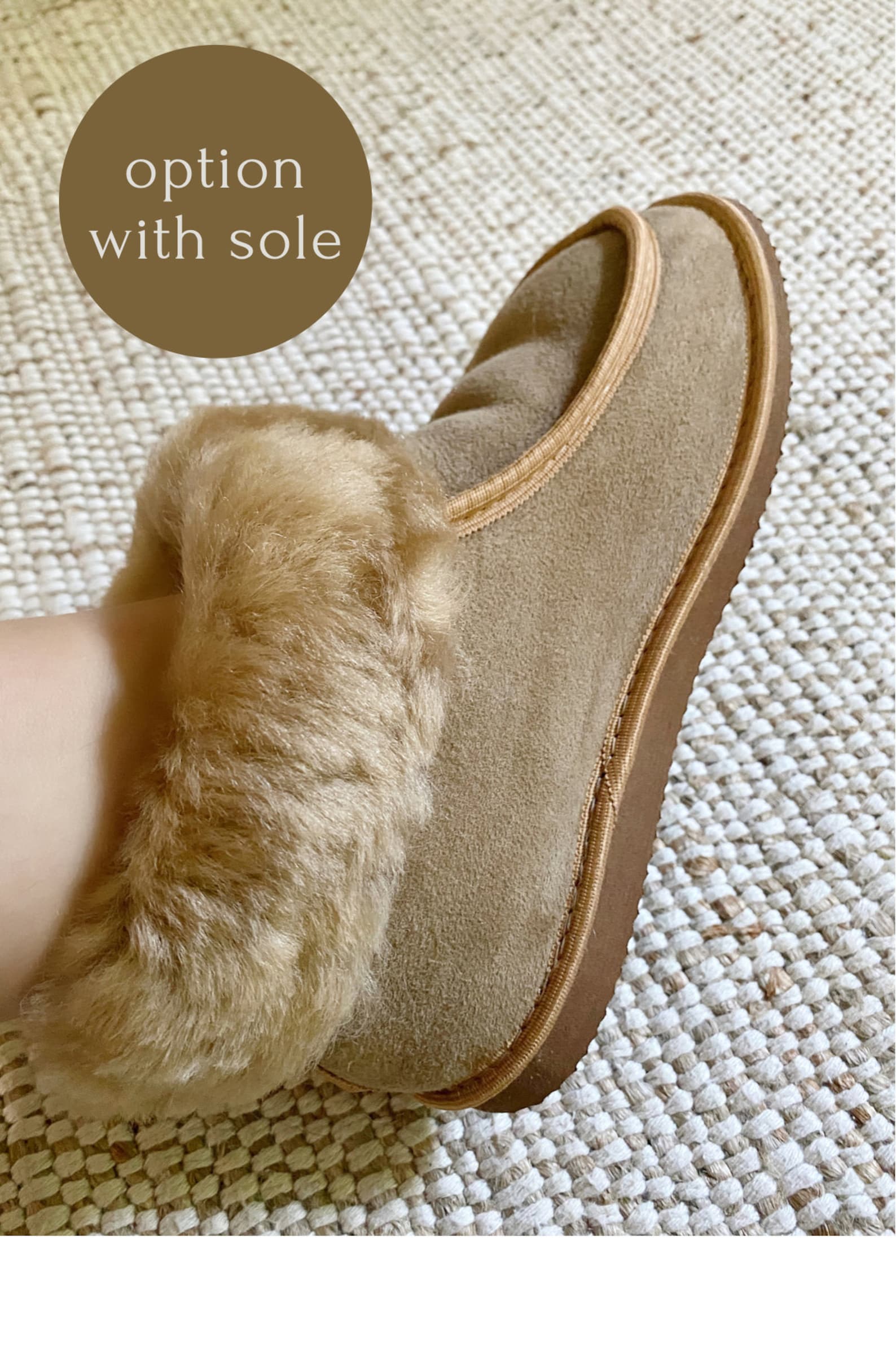 Women's Sheepskin Slippers | Genuine Sheepskin Slippers | Handmade ...