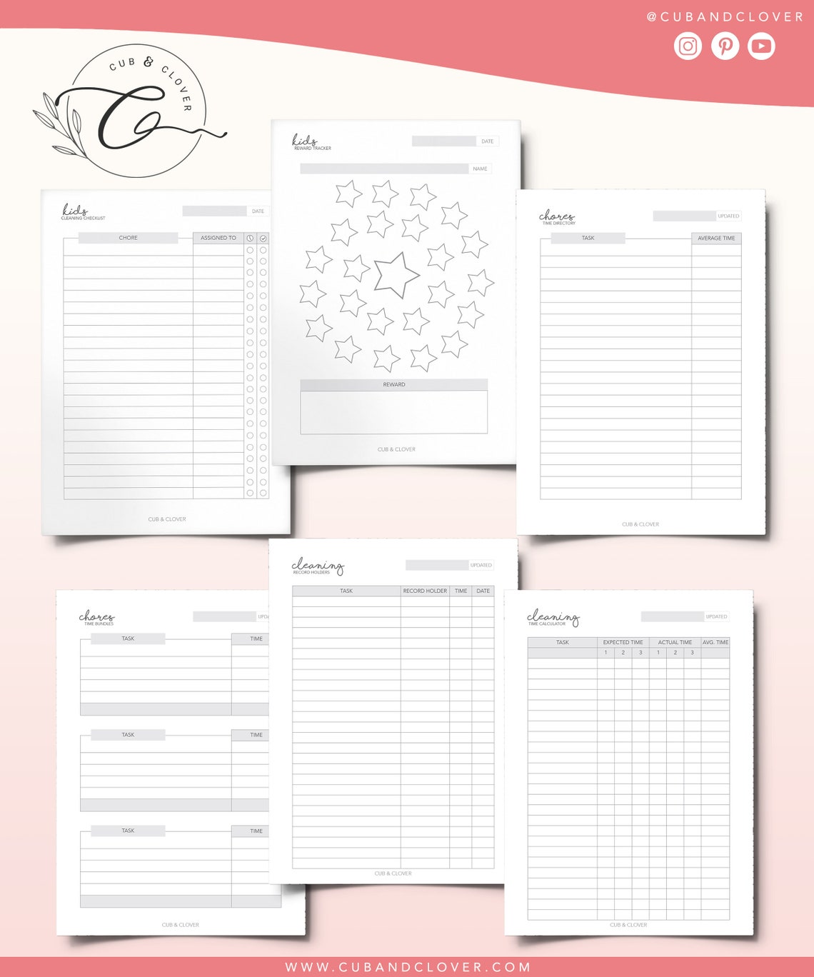 HOME CARE PLANNER Printable Household Cleaning Planner - Etsy