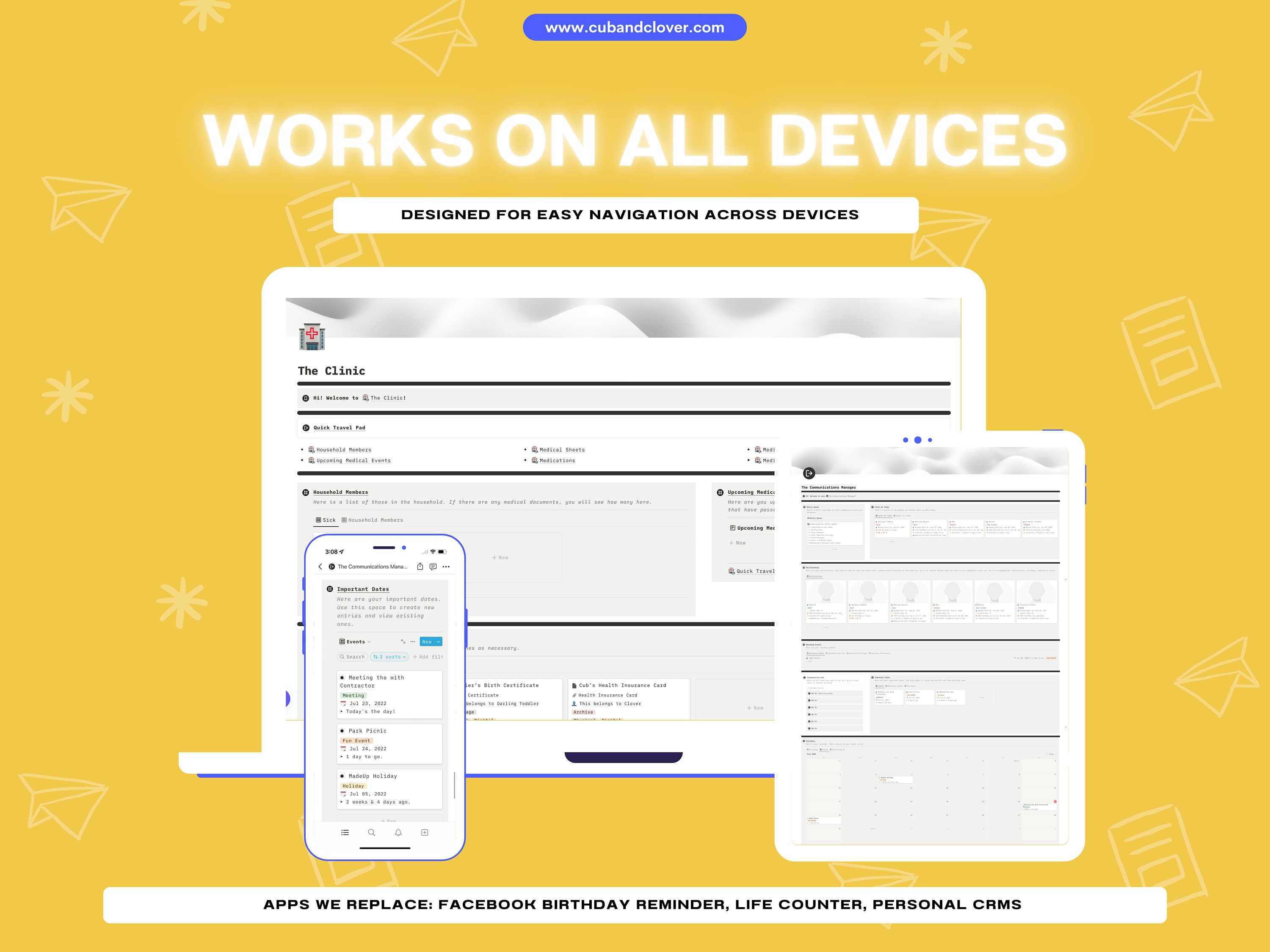 Notion Template the Clinic Notion Planner Notion - Etsy