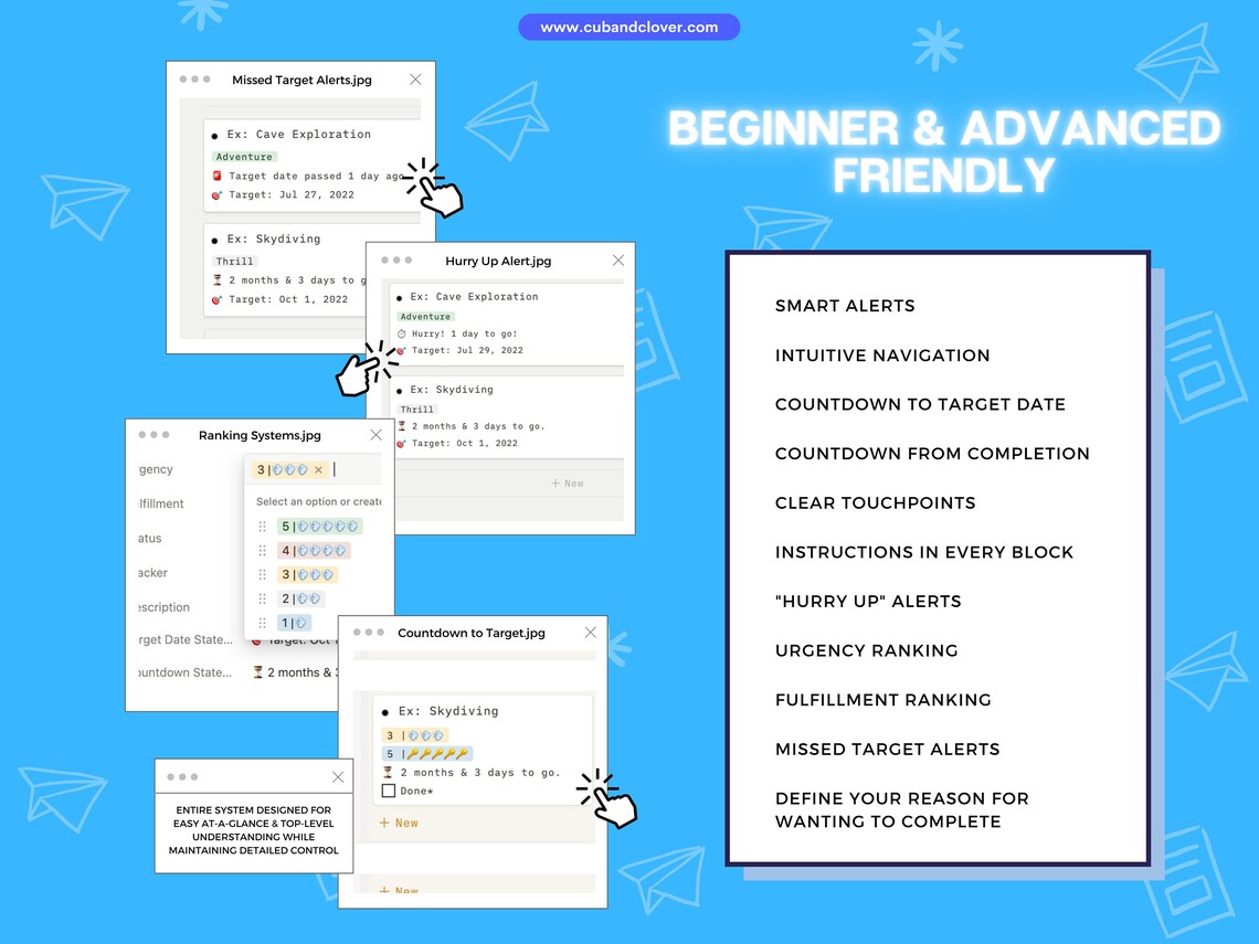 Notion Template the Bucket List Notion Dashboard, Planner, Summer List ...