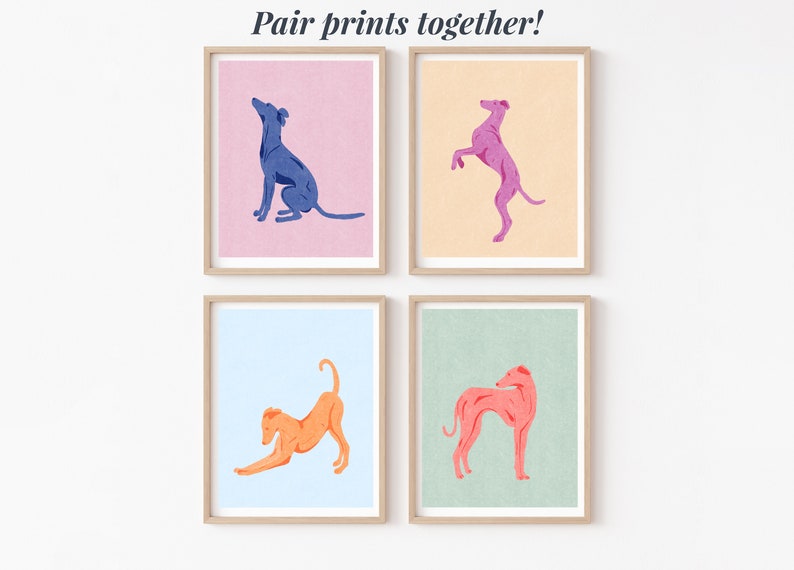 Red Dog Print - Etsy