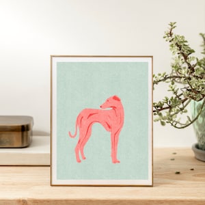 Red Dog Print - Etsy
