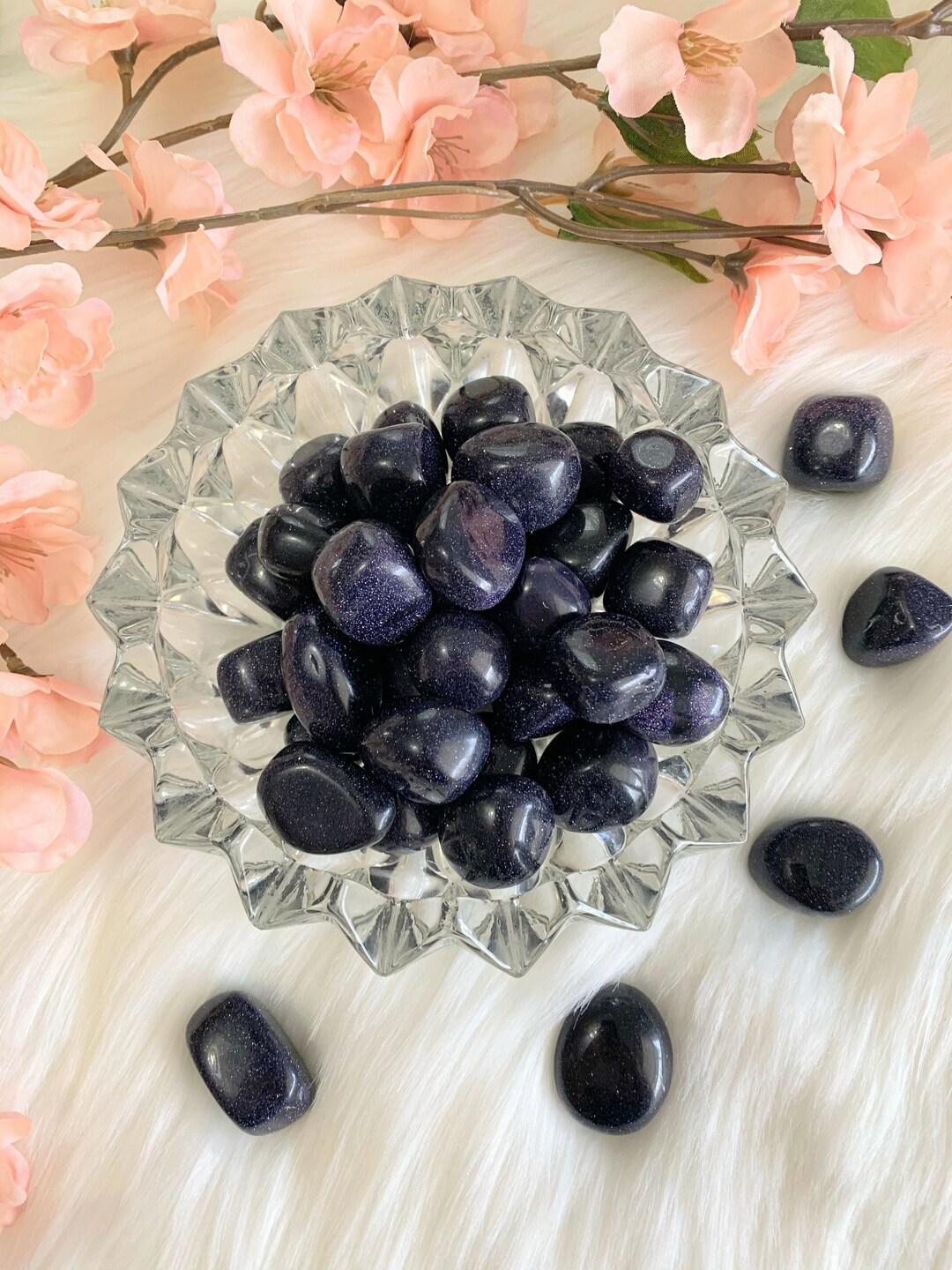 Blue Sandstone Tumbled Stones, Polished Pocket Gemstones, Metaphysical ...