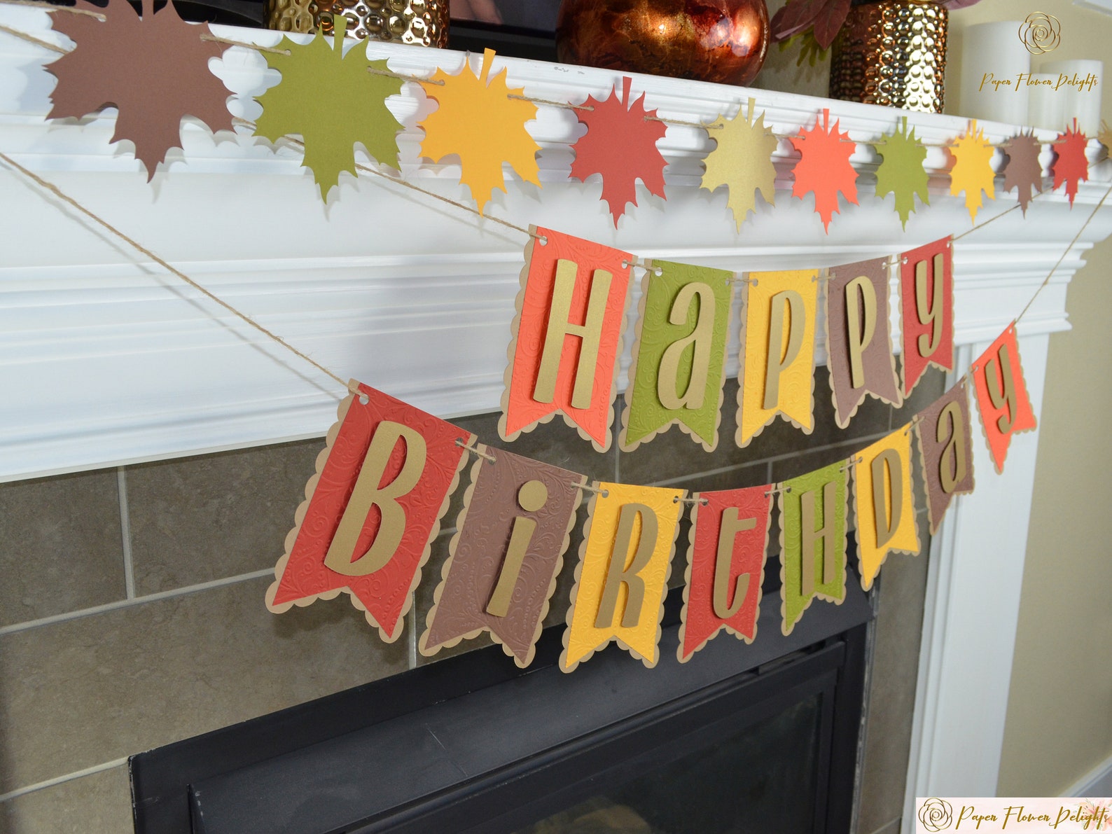 Fall Happy Birthday Banner Personalized Fall Banner | Etsy