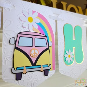 Groovy Happy Birthday Banner, Groovy Birthday Decor, Retro Banner ...