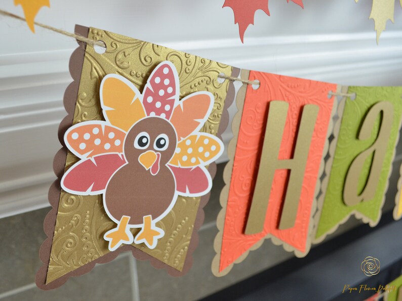 Turkey Birthday Banner Thanksgiving Happy Birthday Banner - Etsy