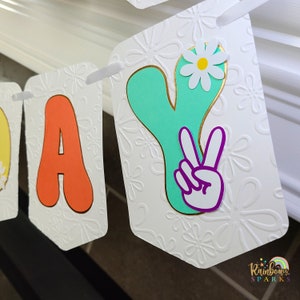 Groovy Happy Birthday Banner, Groovy Birthday Decor, Retro Banner ...