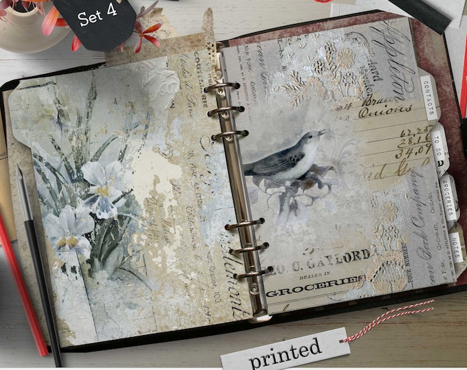 Set of 5 Water Drops Planner Dividers/watercolor Series Dividers /A5 ...