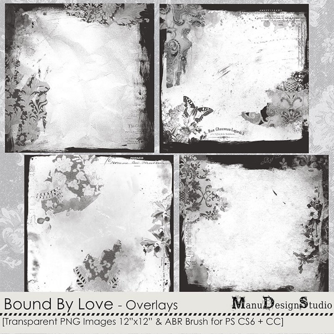 Page Borders, Photo Overlays - Bound by Love - Etsy