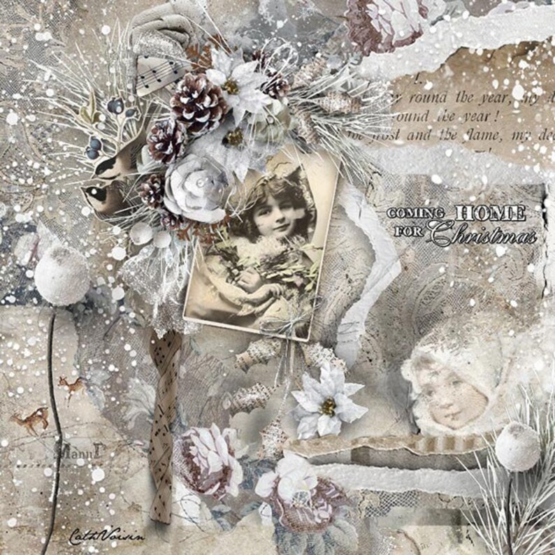 Torn Edge Border Digital Papers, Torn Paper Overlays, Torn Digital ...