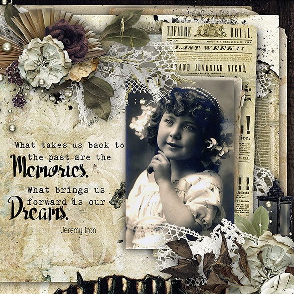 Digital Scrapbook Clusters Vintage Digital Frame Digital - Etsy