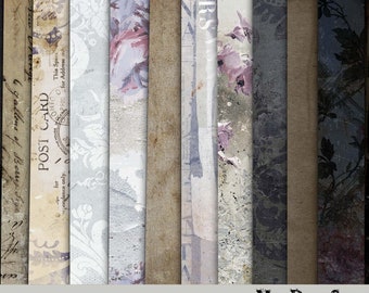 Digital Paper Pack Scrapbook Papers Printable Papers Shabby | Etsy