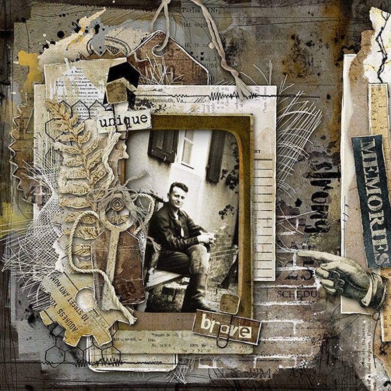 Digital Papers, Masculine Scrapbook Papers, Printable Papers, Men ...