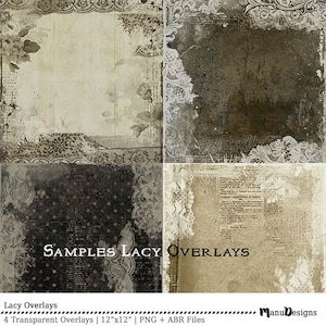 Digital Lace Overlays, Vintage, Lace Paper Overlays, Digital ...