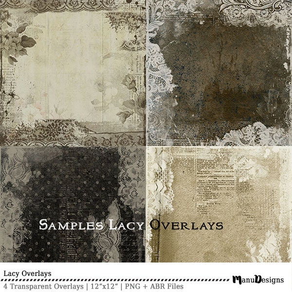 Digital Lace Overlays Vintage Lace Paper Overlays Digital - Etsy
