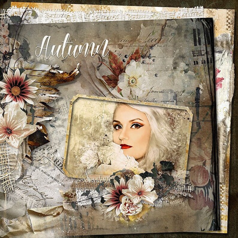 Digital Overlays Scrapbooking Overlays Vintage Transparent - Etsy