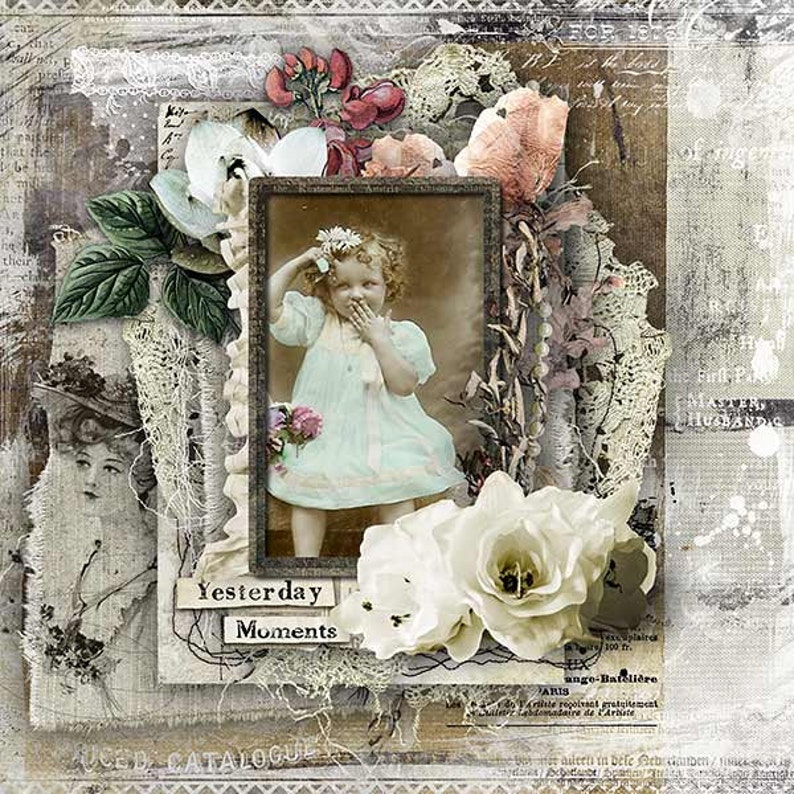 Digital Scrapbooking Kit Vintage Scrapbook Kit Scrapbooking - Etsy ...