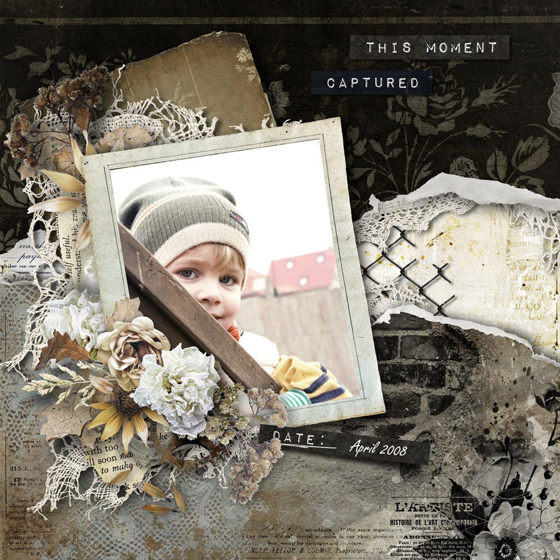Worn and Torn Digital and Printable Paper Borders, PNG, PSD, TIFF ...