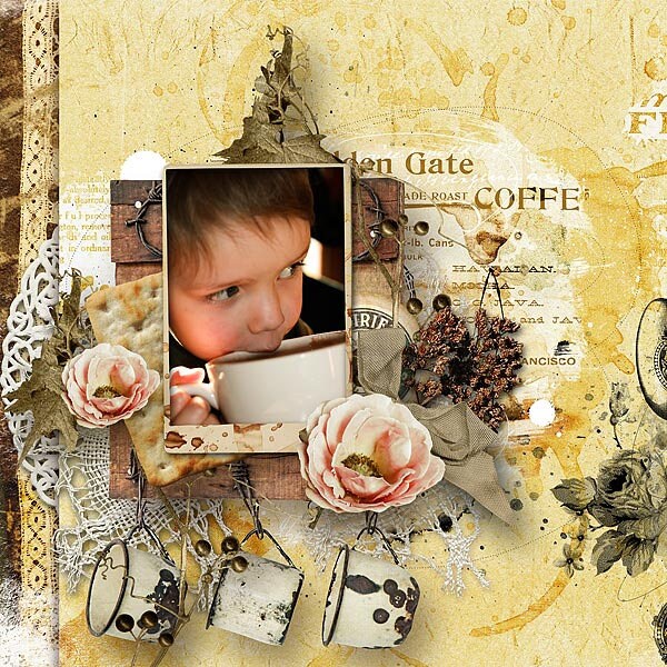 Coffee Digital Overlays Scrapbooking Overlays Coffee Time | Etsy