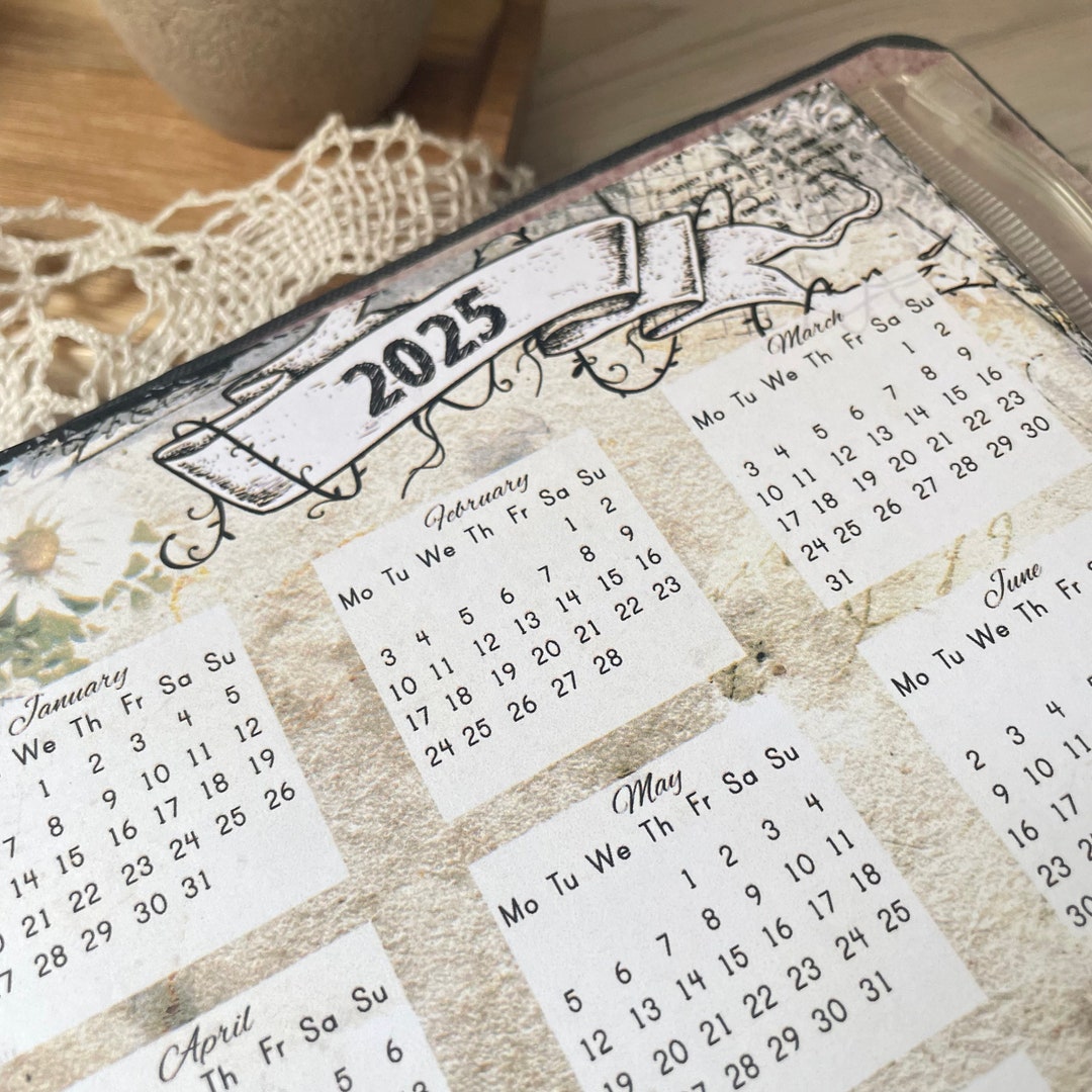 Year at A Glance Planner Dashboard Refill Page 2025, 2026, 2027 - Etsy