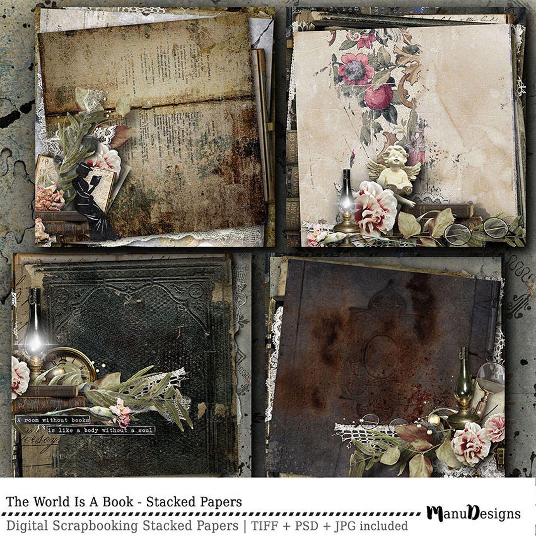 Premade Scrapbook Layouts, Digital Scrapbook Pages, Digital Scrapbook ...