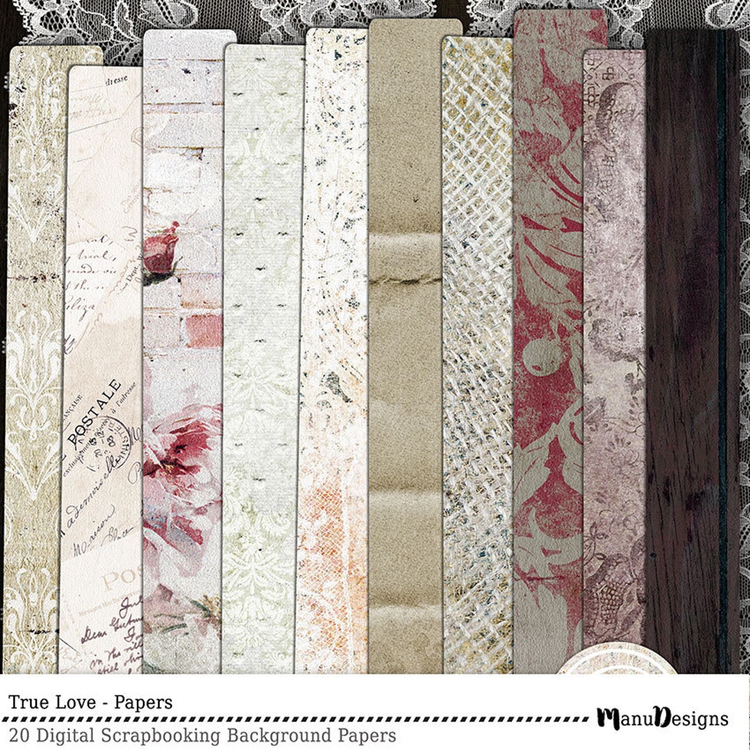 Digital Scrapbook Papers, Valentines Day Papers, Digital Scrapbooking ...