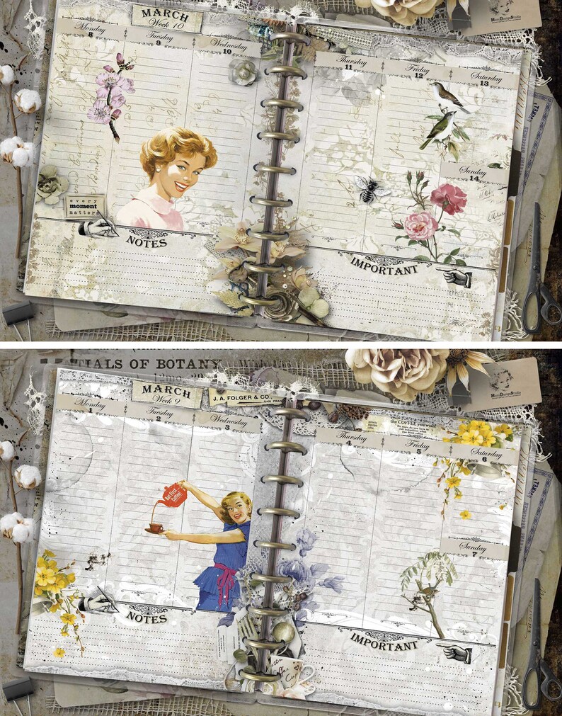 2023 Weekly Planner Refill For Classic And Big Happy Planner Etsy 