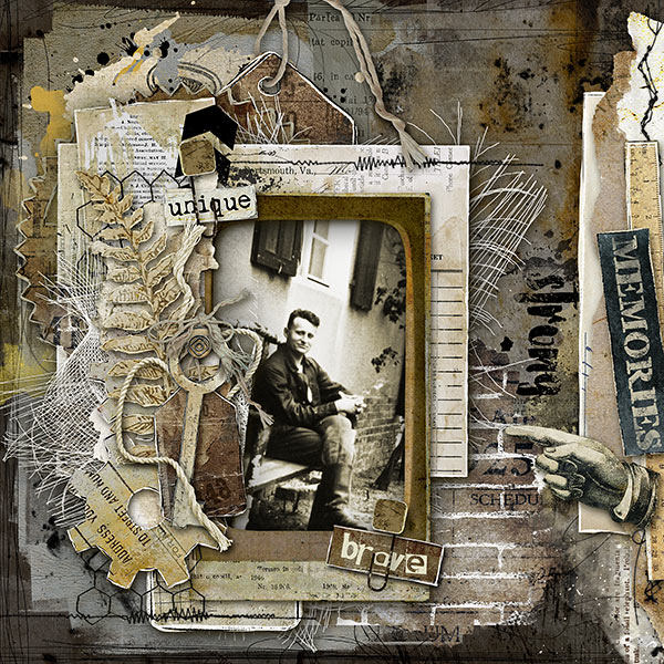 Digital Scrapbook Kit Masculine Scrapbooking Masculine - Etsy