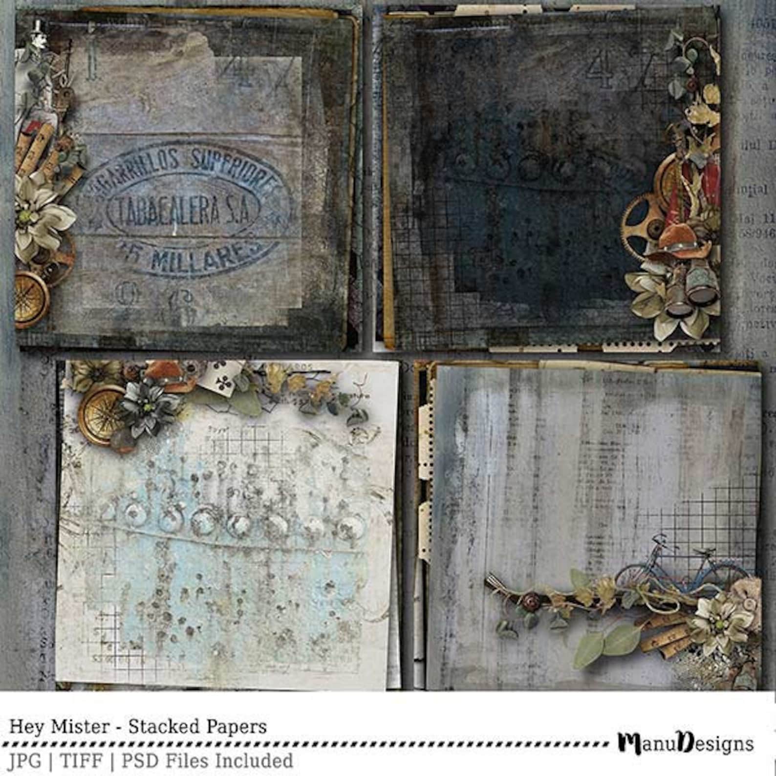 Premade Scrapbook Layouts Digital Scrapbook Pages Genealogy | Etsy