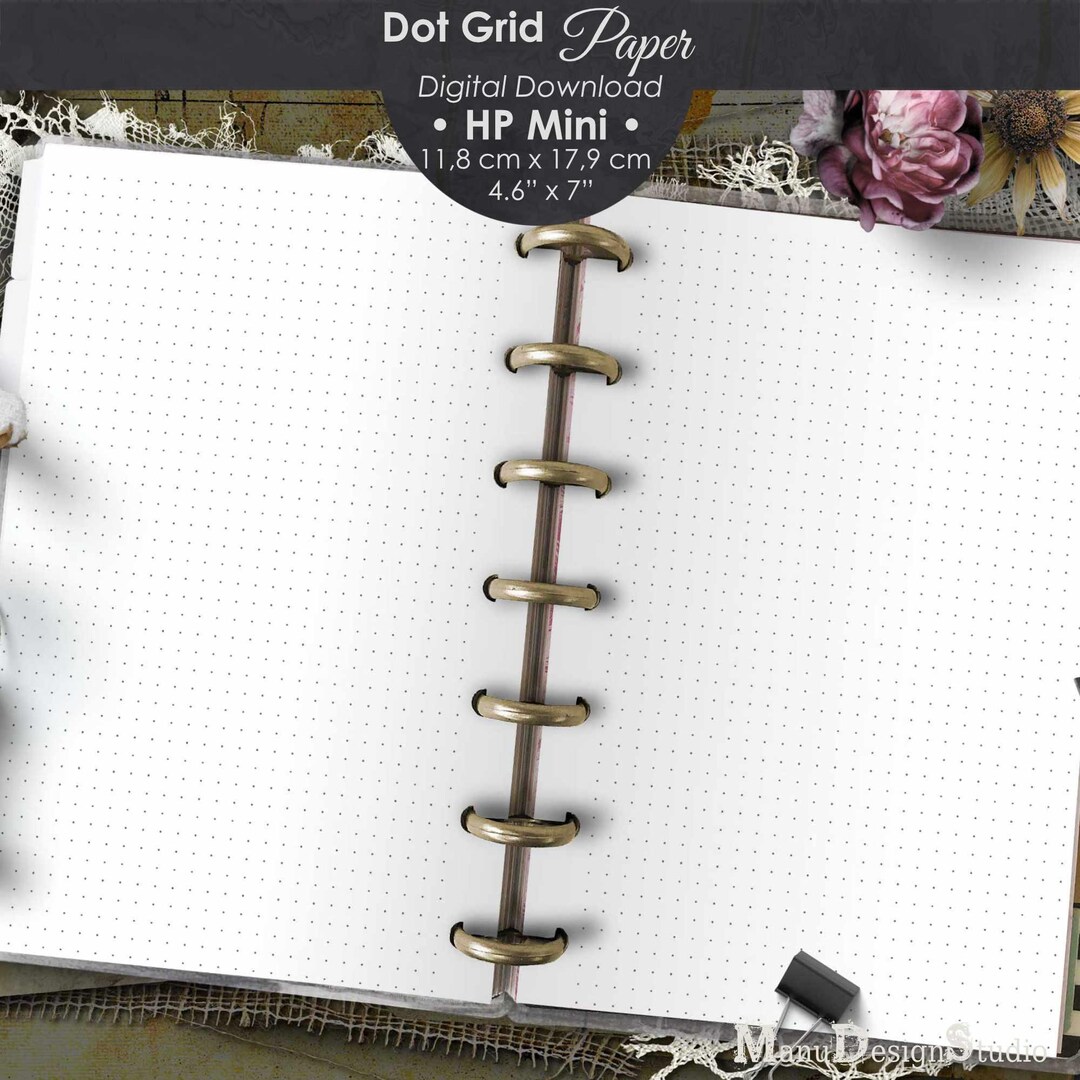 Happy Planner Mini Dot Grid Paper PDF Download - Etsy