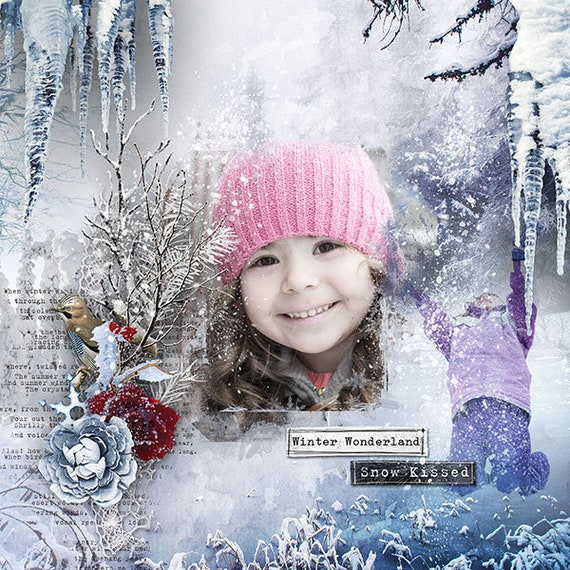 Craft Supplies & Tools Photography Clusters 2 Winter Magic Digital ...