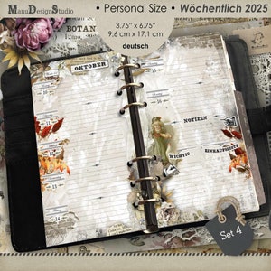 2025 Personal Size German Weekly Planner Pages, Set No. 4 - Etsy
