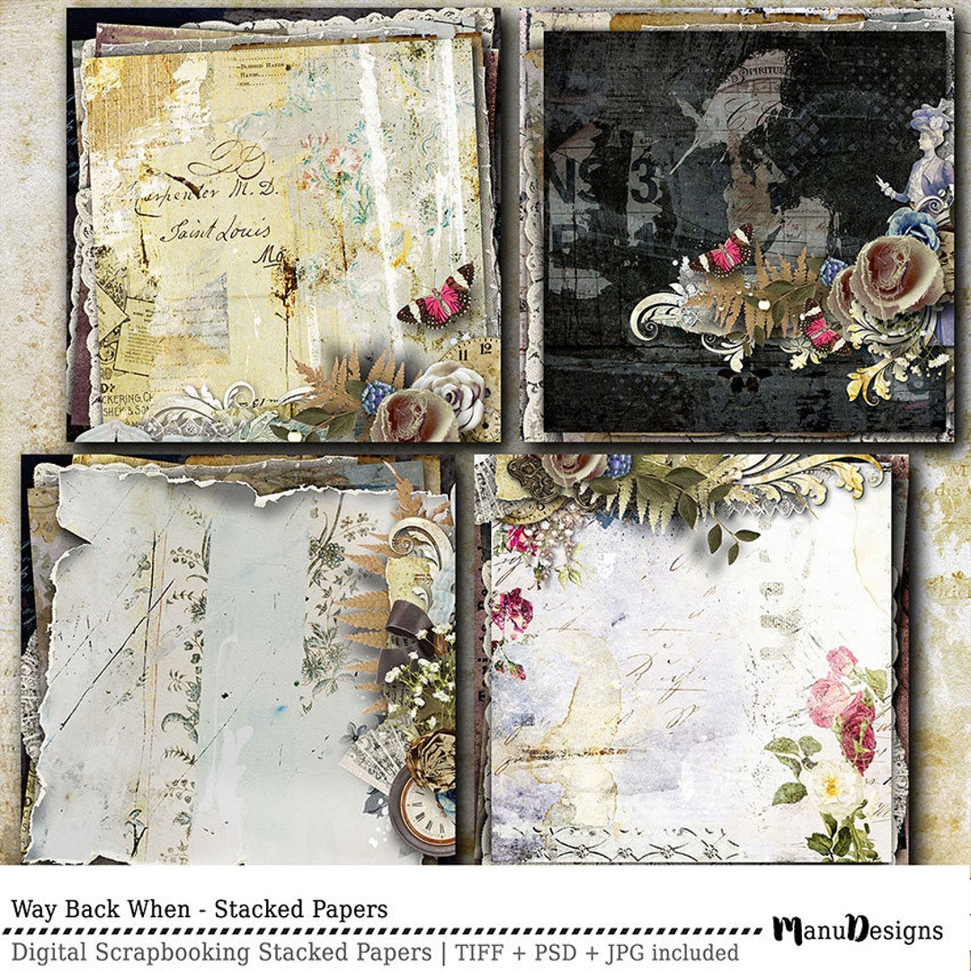 Premade Scrapbook, Scrapbook Layouts, Digital Scrapbook Pages, Digital ...