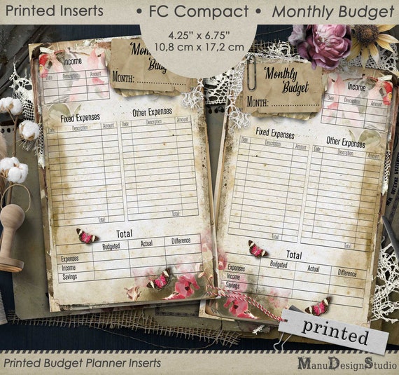 Paper & Party Supplies FC Compact Budget Planner Expense Tracker Budget ...
