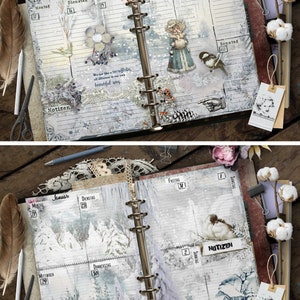 2025 Printed Weekly Planner Refill, Size A5, German Language, Set No.2 ...