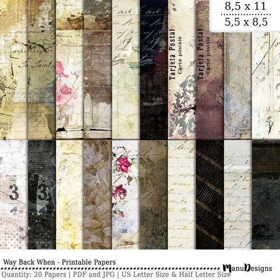 Digital Papers Printable Papers Letter Size Printable | Etsy