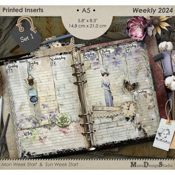 Printed Planner - Etsy