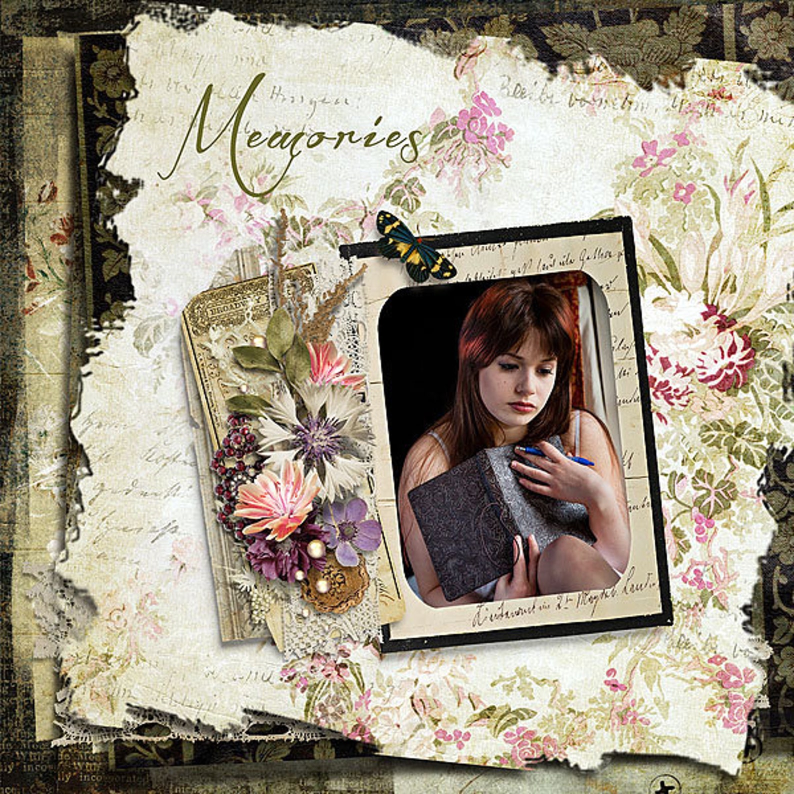 Floral Vintage Printable Papers Digital Paper Pack Vintage - Etsy