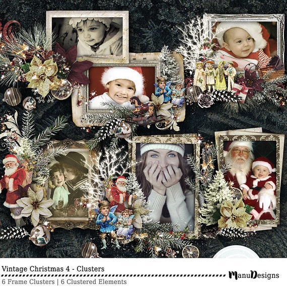 Home & Hobby Heritage Scrapbooking Frames Christmas Graphics Christmas ...