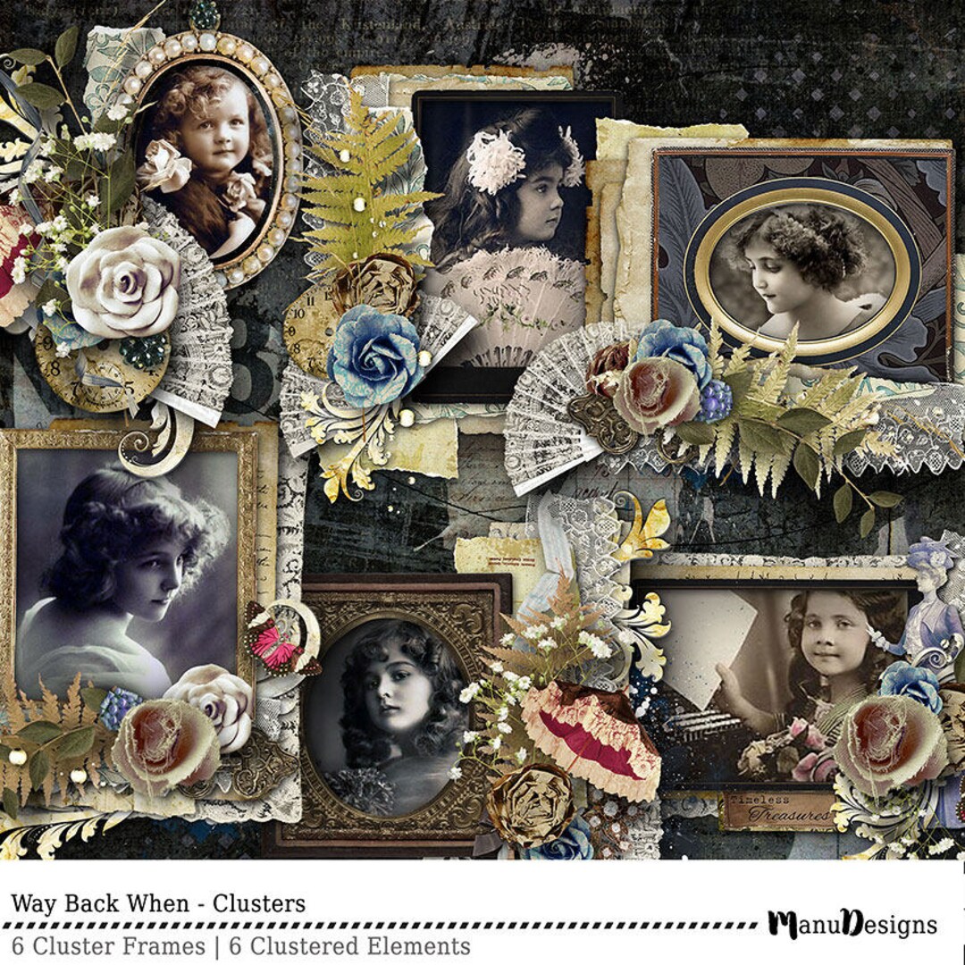 Digital Frames, Digital Frame Shabby, Digital Scrapbook Heritage ...