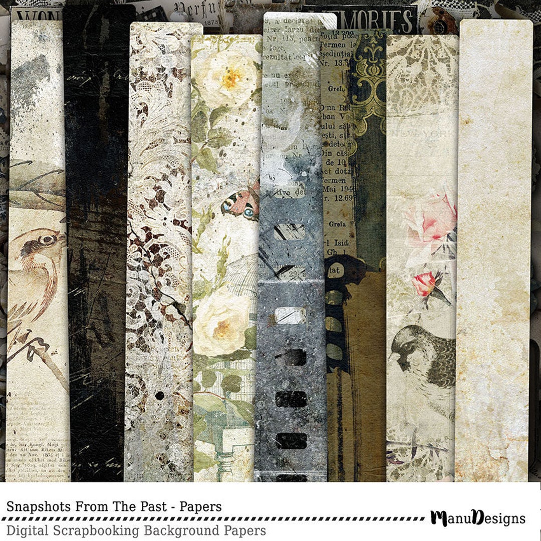 Vintage Digital Papers, Scrapbook Papers, Printable Papers, Paper ...