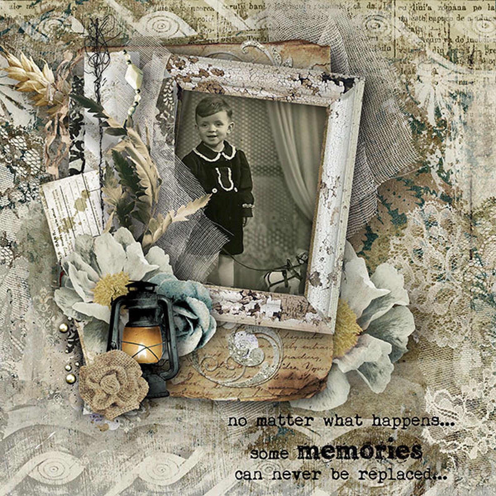 Digital Scrapbook Overlays, Vintage, Shabby Chic, Scrapbook Paper ...