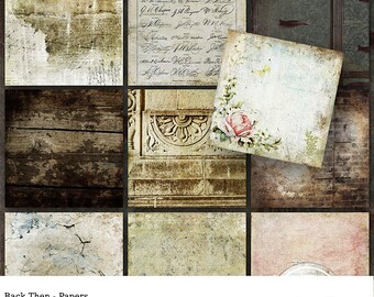 Vintage Scrapbook Digital Paper Pack Printable Papers - Etsy