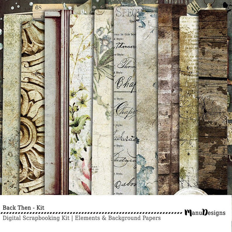 Digital Scrapbooking Kit Scrapbook Elements Digital - Etsy