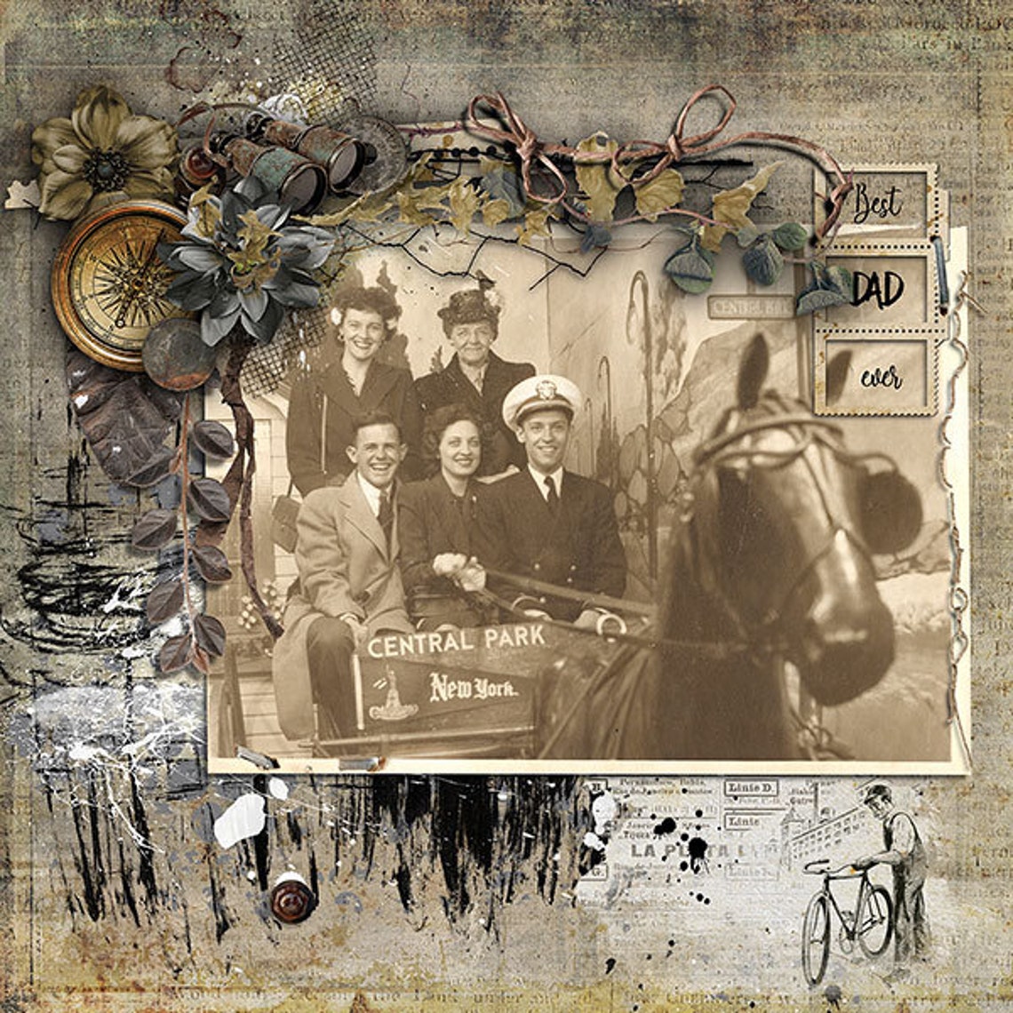 Digital Papers Masculine Scrapbook Papers Printable Papers | Etsy