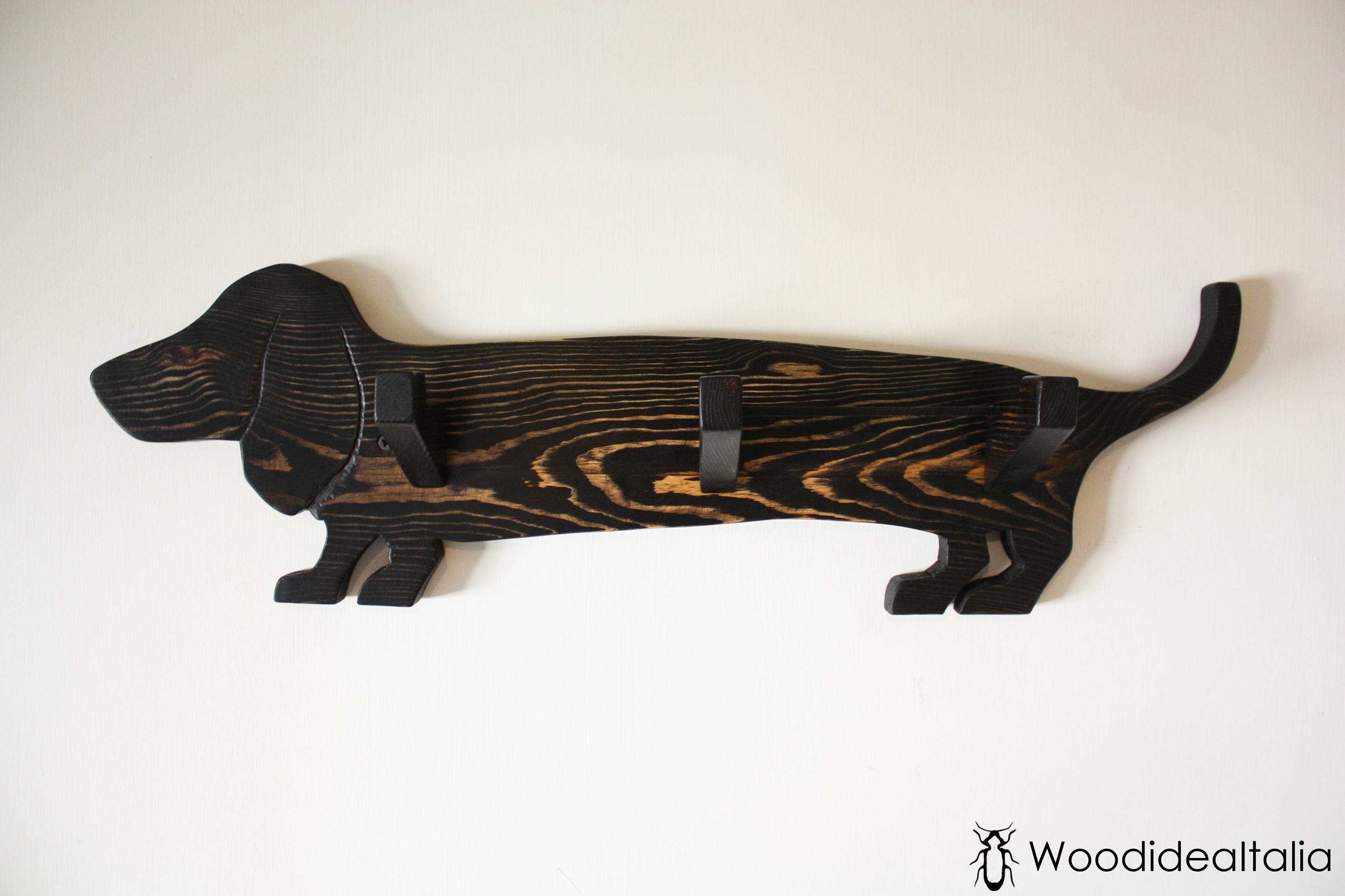 Wooden Dachshund Dog Hanger Dog Leash Hanging Wall Hanger - Etsy