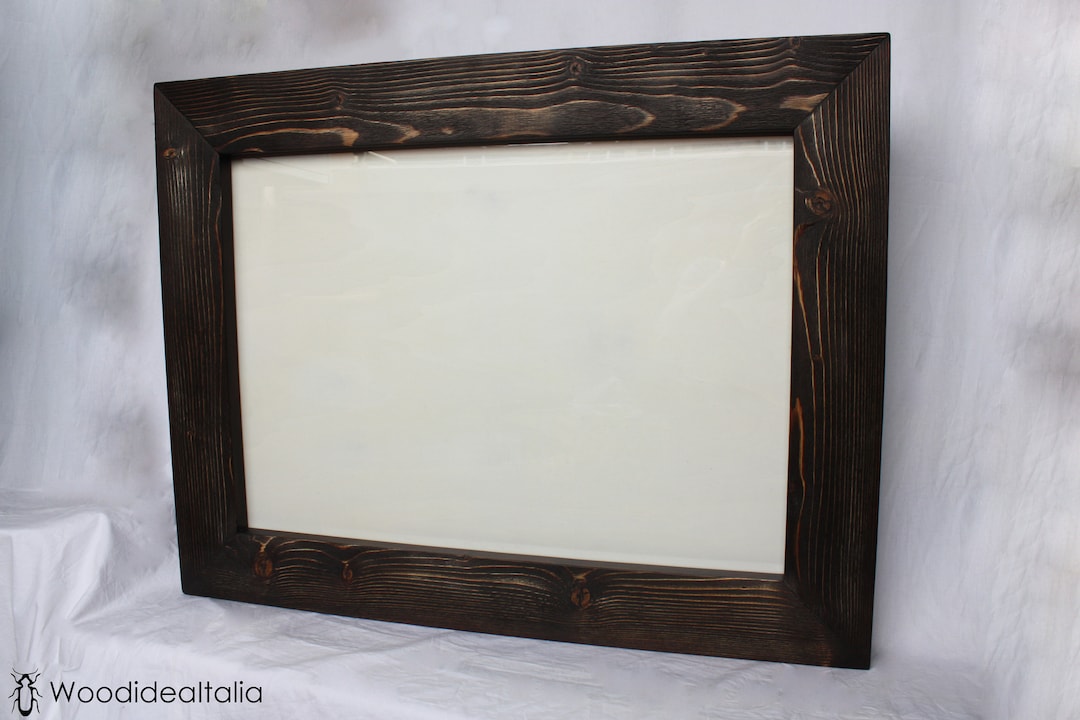 Large Rustic Wooden Frame, Thick Frame, Massive Hand-crafted Frame ...
