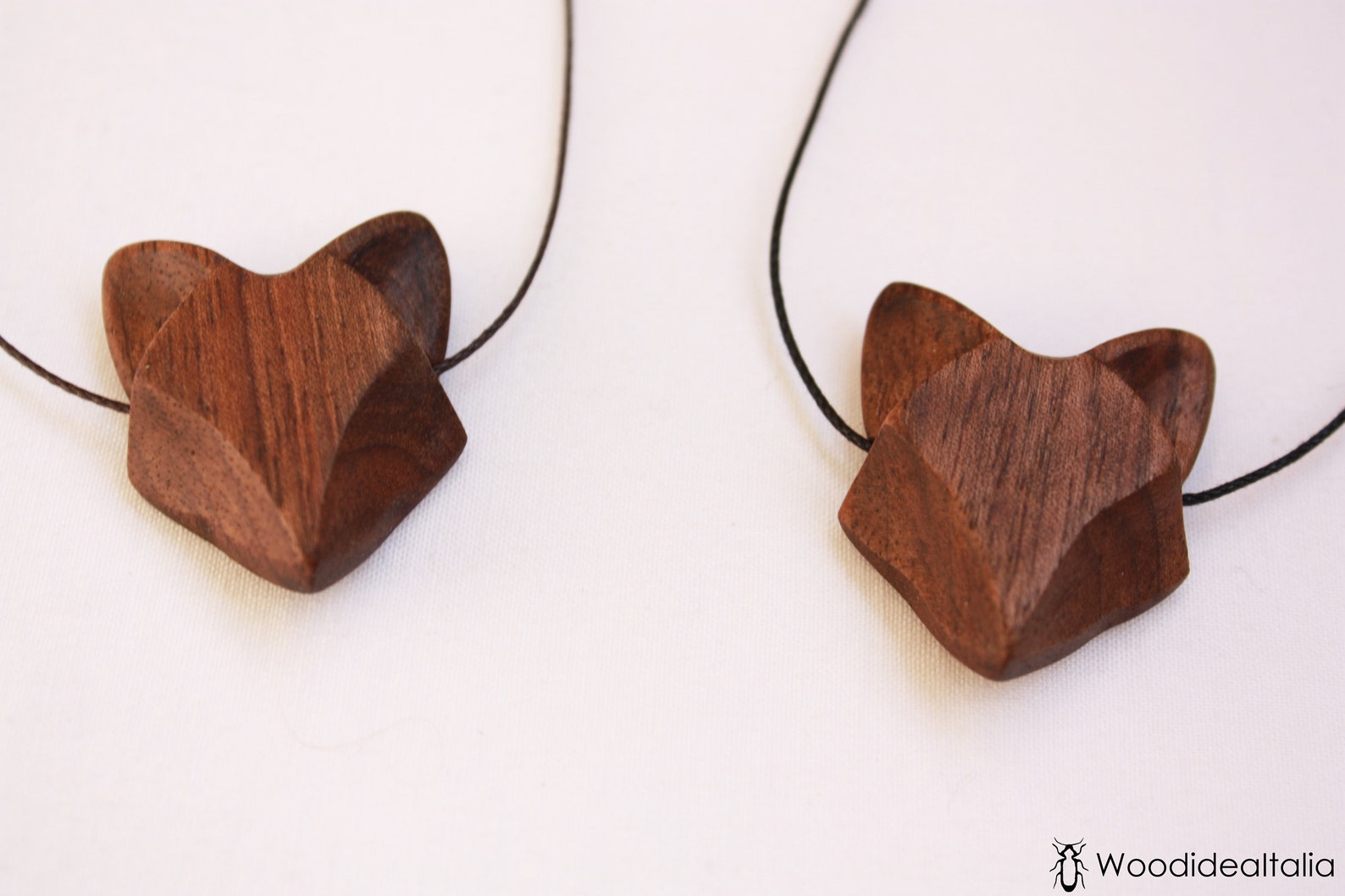 Wooden Fox Pendant Handmade Fox Pendant Carved Wooden Fox - Etsy