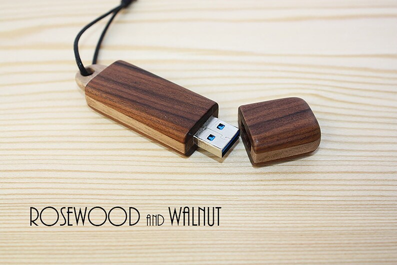 Wooden Usb Stick, Pen Drive 32 Gb - 64 Gb - 128 Gb, Wooden Usb With ...