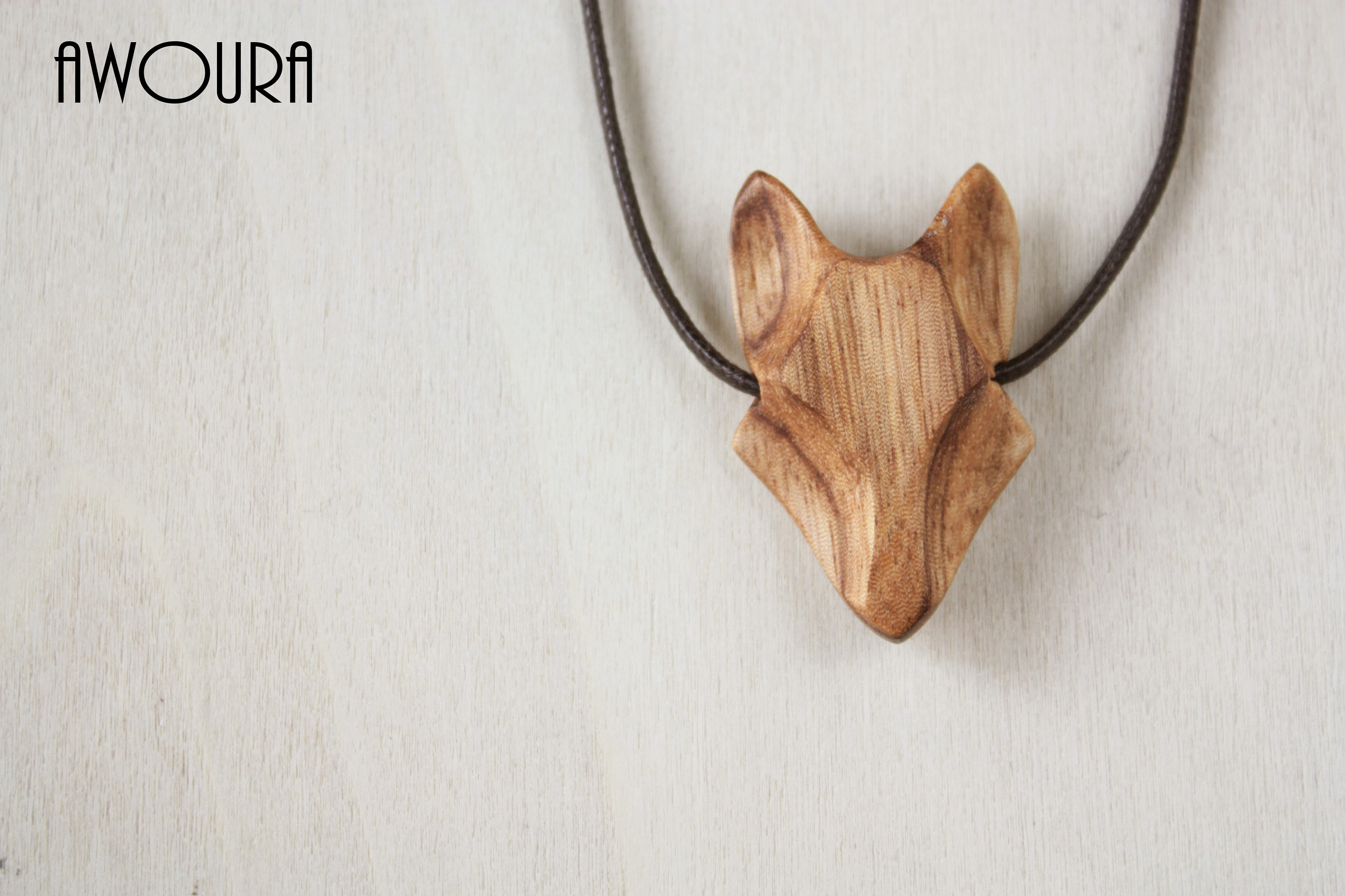 Wooden Wolf Pendant Carved Wolf Head Minimalist Wolf - Etsy